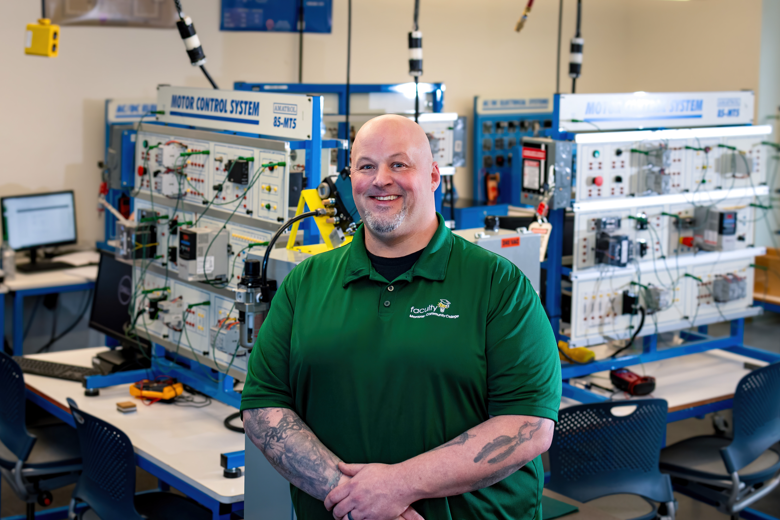 Adam Yuhas is in his ‘happy place’ at Montcalm Community College ...